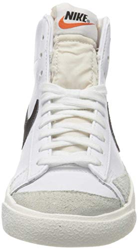 NIKE Men's Basketball Sneaker, White White Black 000, 10