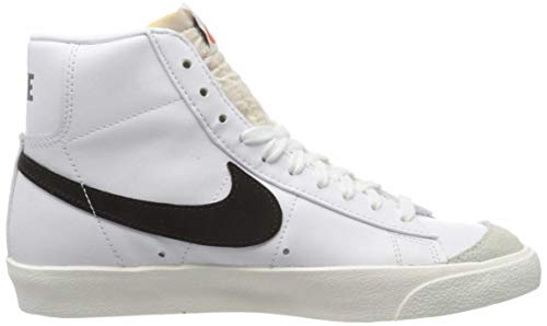 NIKE Men's Basketball Sneaker, White White Black 000, 10