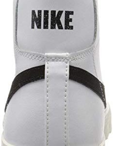 NIKE Men's Basketball Sneaker, White White Black 000, 10