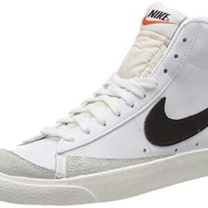 NIKE Men's Basketball Sneaker, White White Black 000, 10