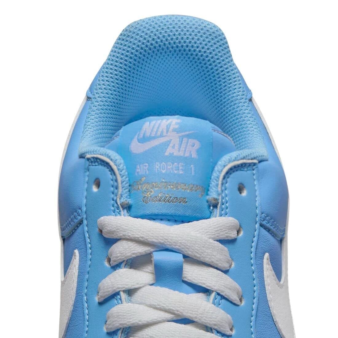 Nike mens Air Force 1 Low Retro, University Blue/White/Metallic, 10