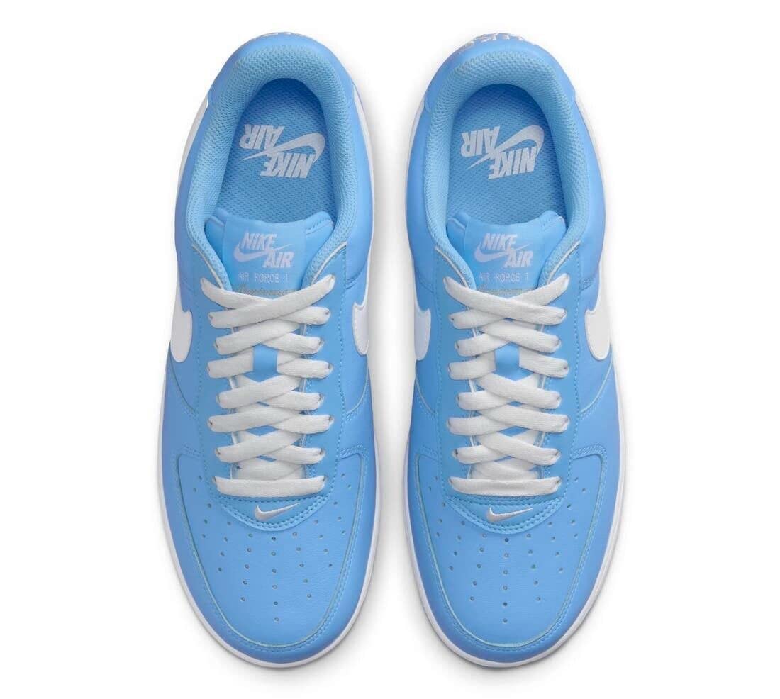 Nike mens Air Force 1 Low Retro, University Blue/White/Metallic, 10