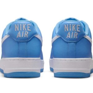 Nike mens Air Force 1 Low Retro, University Blue/White/Metallic, 10