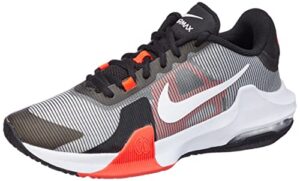 nike men's air max impact 4 black/white-bright crimson (dm1124 002) - 9.5