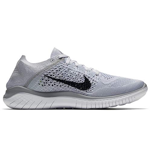 Nike Womens WMNS Free Rn Flyknit 2018 942839 100 - Size 7.5W White/Black