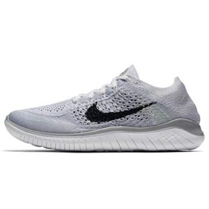 Nike Womens WMNS Free Rn Flyknit 2018 942839 100 - Size 7.5W White/Black