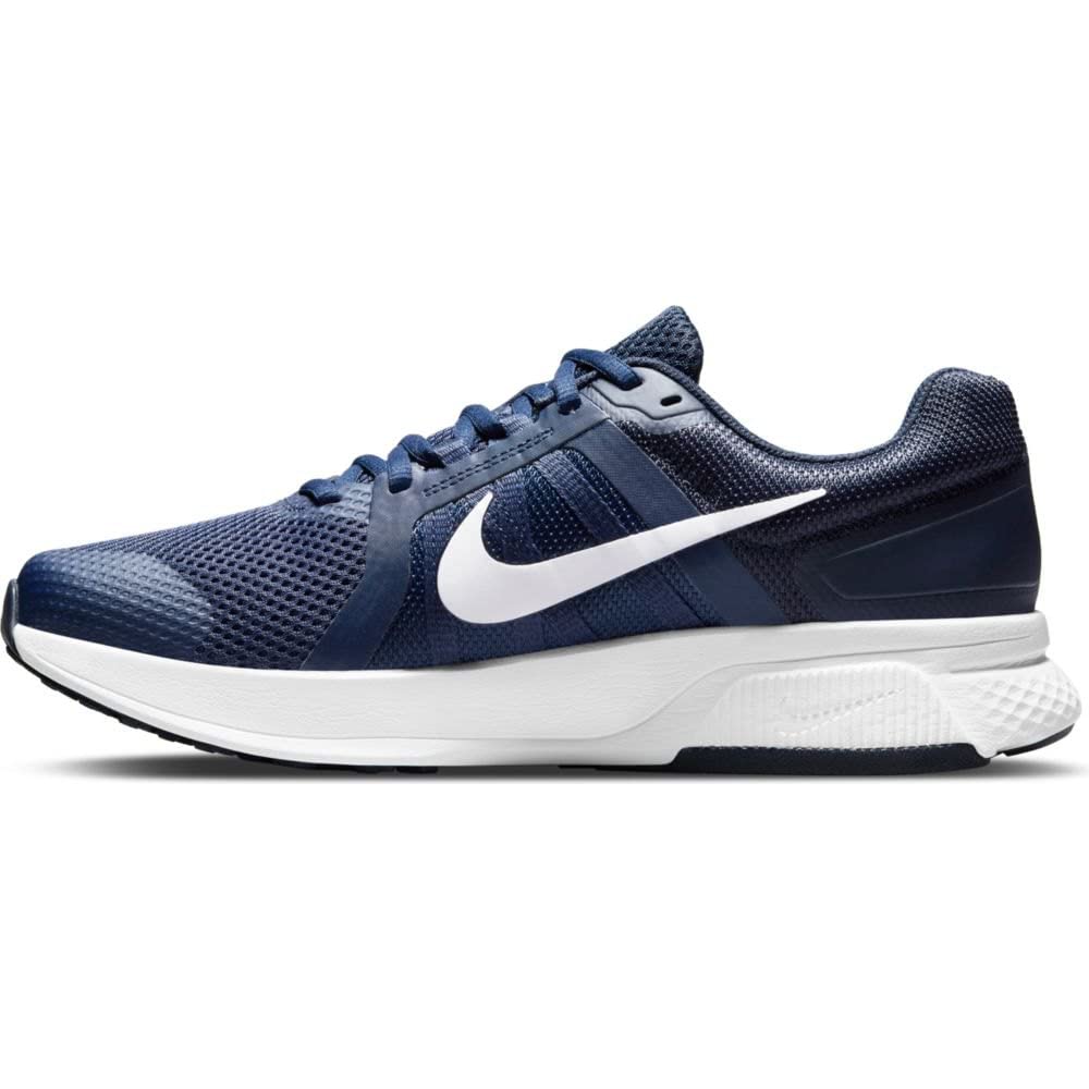 NIKE Men's RUN SWIFT 2 Shoe, Midnight Navy White Obsidian, 8.5