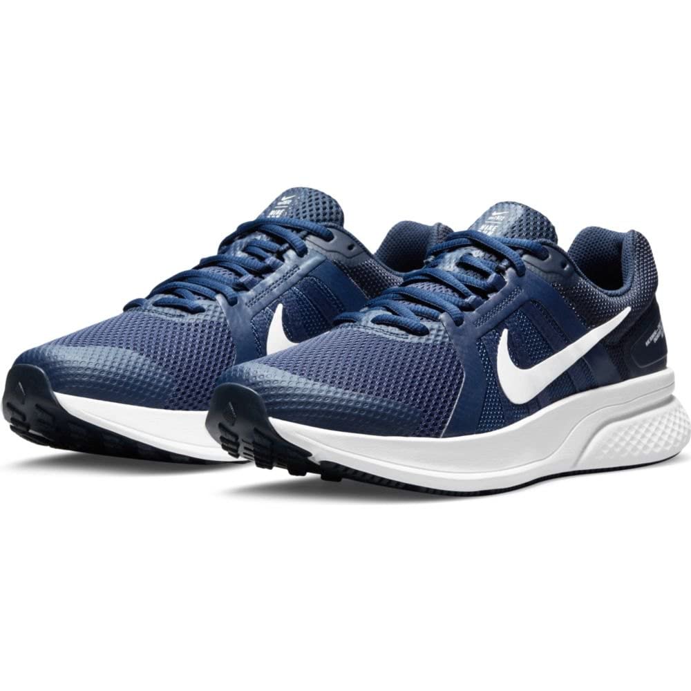 NIKE Men's RUN SWIFT 2 Shoe, Midnight Navy White Obsidian, 8.5