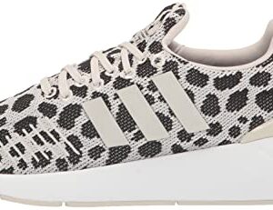 adidas Women's Swift Run 22 Sneaker, Talc/Black/White, 7.5