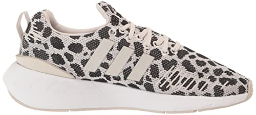 adidas Women's Swift Run 22 Sneaker, Talc/Black/White, 7.5