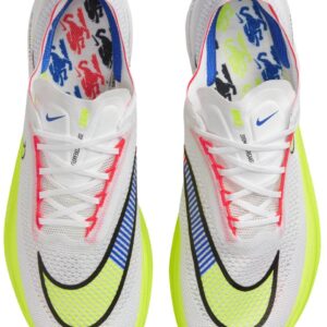 Nike Men's ZoomX Streakfly Racing Shoes (White/Black-Volt-Racer Blue, us_Footwear_Size_System, Adult, Men, Numeric, Medium, Numeric_9_Point_5) 9.5