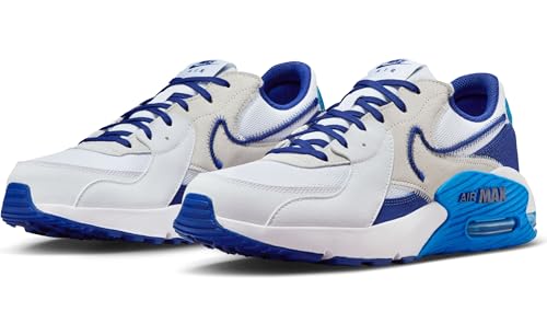 Nike Men's Air Max Sneaker, White Deep Royal Blue Photo Bl, 10