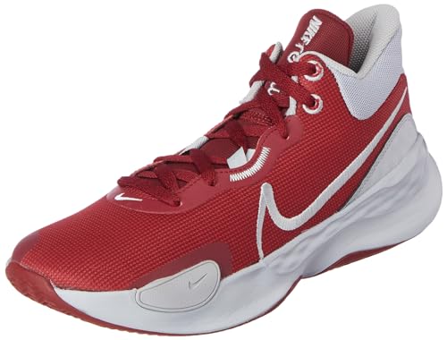 Nike Elevate 3 Men's Basketball Shoes (Team Red/University Red/Wolf Grey, us_Footwear_Size_System, Adult, Men, Numeric, Medium, Numeric_9_Point_5)