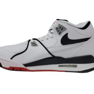 Nike Air Flight 89 Men's Basketball Shoes, White/Black-LT Smokey Grey, 11.5 M US