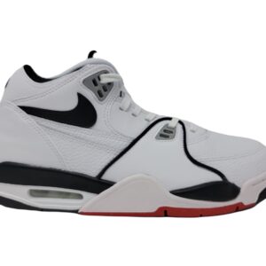 Nike Air Flight 89 Men's Basketball Shoes, White/Black-LT Smokey Grey, 11.5 M US