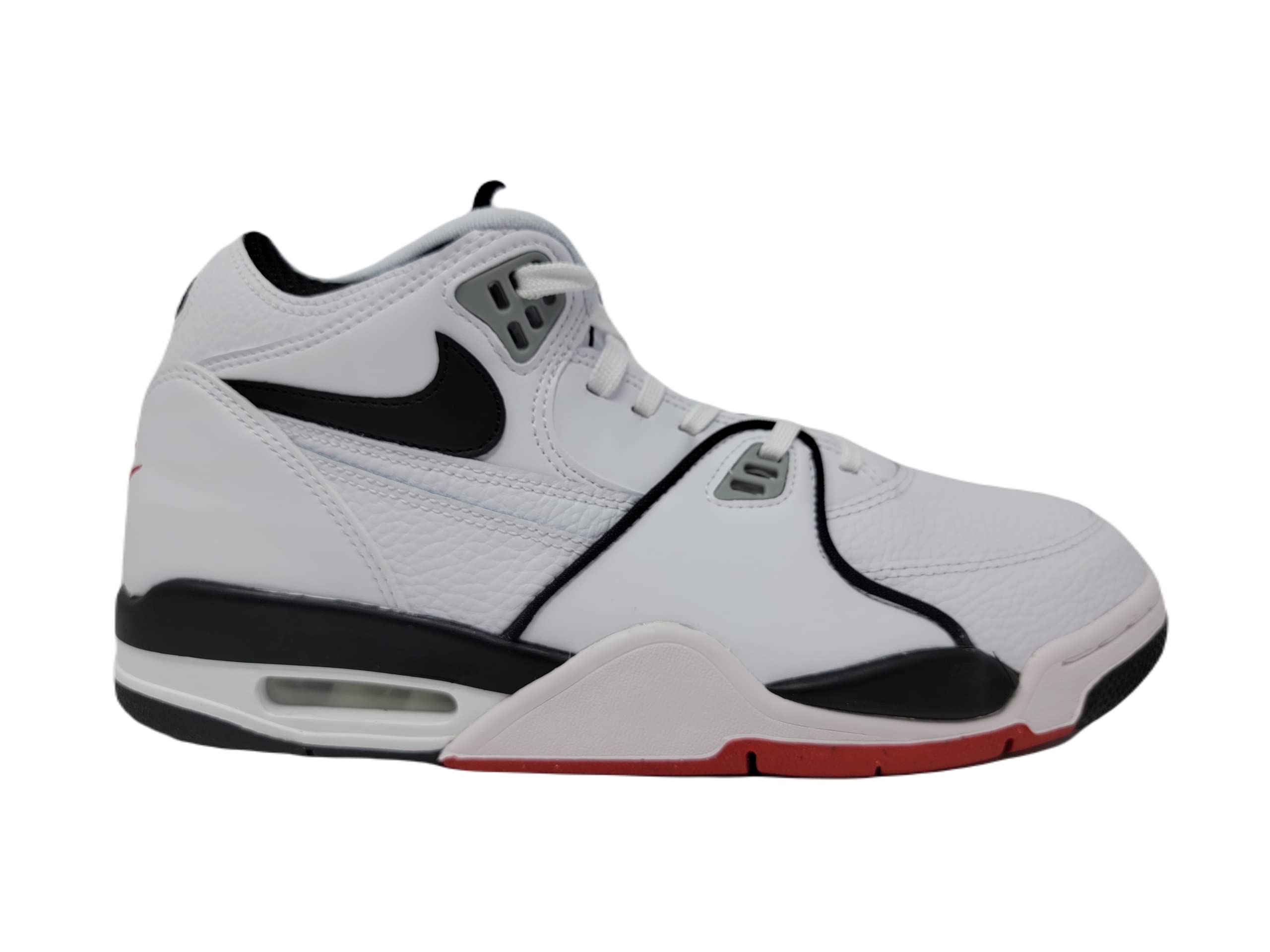 Nike Air Flight 89 Men's Basketball Shoes, White/Black-LT Smokey Grey, 11.5 M US