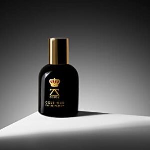 ZOUSZ Gold Oud Eau De Parfum - Earthy Oud Perfume with Raspberry, Cinnamon and Soft Musk - A Hypnotic Rich Scent 50mL