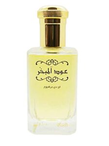 oudh al mubakhar unisex edp - eau de parfum 100 ml (3.4 oz) | features notes like: bergamot, turkish rose, saffron, sandalwood and musk | perfect blend | by rasasi