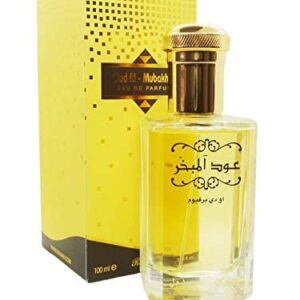 Oudh Al Mubakhar Unisex EDP - Eau de Parfum 100 ML (3.4 oz) | Features Notes Like: Bergamot, Turkish Rose, Saffron, Sandalwood and Musk | Perfect Blend | by Rasasi