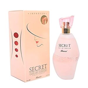 rasasi secret perfume - 75ml | extra long lasting luxury perfume scent | eau de parfum | all day fragrance | perfume gift pack of 1