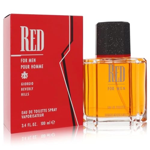 GIORGIO BEVERLY HILLS BHN802 Multi Red Men-3.4 oz Eau de Toilette Spray