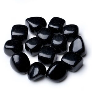 maibaota black obsidian crystal stones natural healing crystals bulk polished tumbled crystals stones rocks energy balance crystal gemstones vase filler decorative reiki witch quartz crstal stones