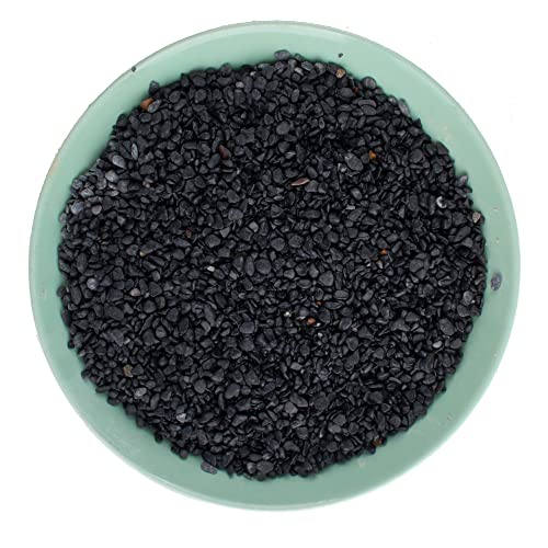 Avalution3 6-9 mm Natural Black Gravel 3LB, Polished Stone Succulent Plant Bonsai Stone DIY Plant Rock for Garden Outdoor & Indoor Vase Gravel Aquarium Fish Tank Fairy Gardening Filling Decoration