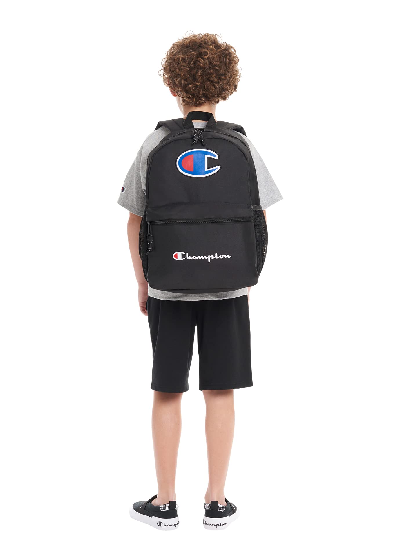 Champion unisex child Youth Backpacks, Black Traditional, One Size US