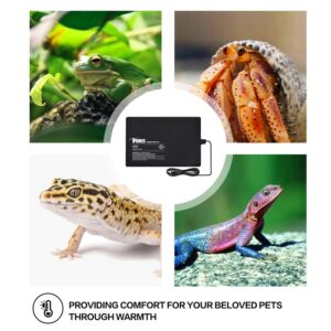 iPower 8 by 12-Inch 16 Watt Reptile Heat Pad Under Tank Terrarium Heater Heat Mat for Small Animals