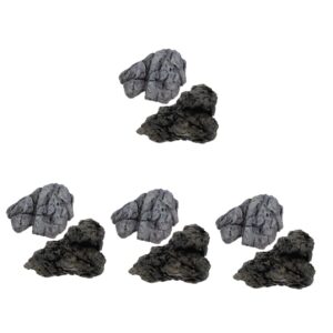 yardwe 8 pcs reptile box backdrop fish tank stones gravels aquarium supplies aquarium rocks terrarium gravel bulk stone landscaping rocks gravel for fish tank landscaping gravel decors