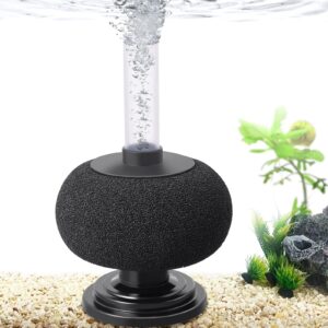 hitop 7in height aquarium bio sponge filter: 5-40gallon air-powered fish tank filter, quiet filter for aquarium/betta tank/shrimp tank/fry tank