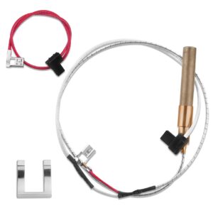 upgrade 100112328 21" thermopile assembly for gas water heater, 750 millivolt thermopile replacement kit compatible with reliance, whirlpool, a.o.smith, kenmore, state, american water heater