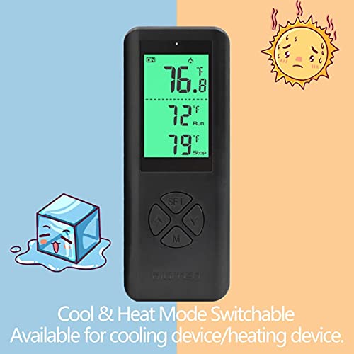 DIGITEN Temperature Controller Wireless Thermostat Outlet Greenhouse Thermostat Wine Cooler Plug-in Temperature Controller Reptile Temperature Control Outlet Remote Control Tempreature Build-in Sensor