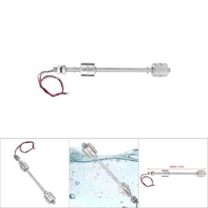 MUNEFE Water s Sensor, Vertical Float Switch, s Float Sensor Switchs for Appliance Water s Control(Float 200mm)