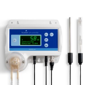 bluelab contph ph controller with monitoring and dosing in water digital meter for hydroponic system and indoor plant grow with easy calibration, 1, white