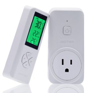 digiten temperature controller wtc100 wireless thermostat outlet temperature controlled outlet programmable thermostat controller wireless thermostat with remote sensor greenhouse thermostat