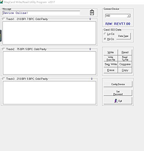 Deftun Card Reader Writer USB Swipe Encoder 3 Tracks MSR605X