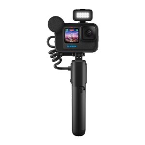 gopro hero12 black creator edition - includes hero12 black , volta (battery grip, tripod, remote), media mod, light mod, enduro battery, and carrying case