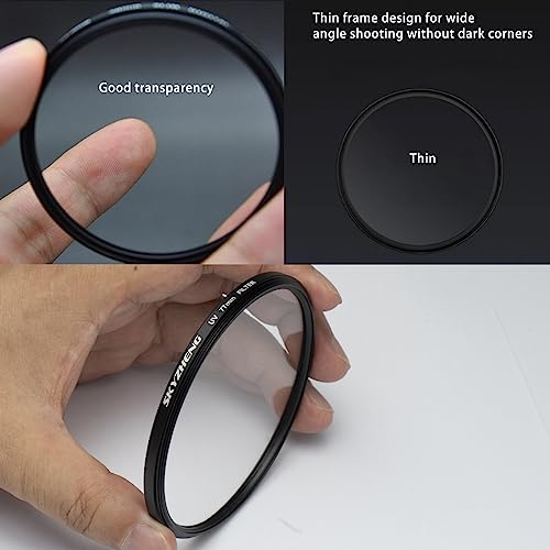 SKYZHENG 58mm UV Protection Camera Lens Filter Ultra Slim UV Protection 58mm Camera Lens Filter Made of Aluminum Alloy Frame Only 3.2mm Thick (Excluding Thread)