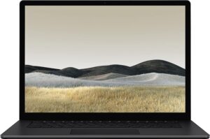 microsoft surface laptop 3 15-inch 128gb (touch screen, amd ryzen 5 surface edition, 8gb ram, wi-fi) matte black (renewed)