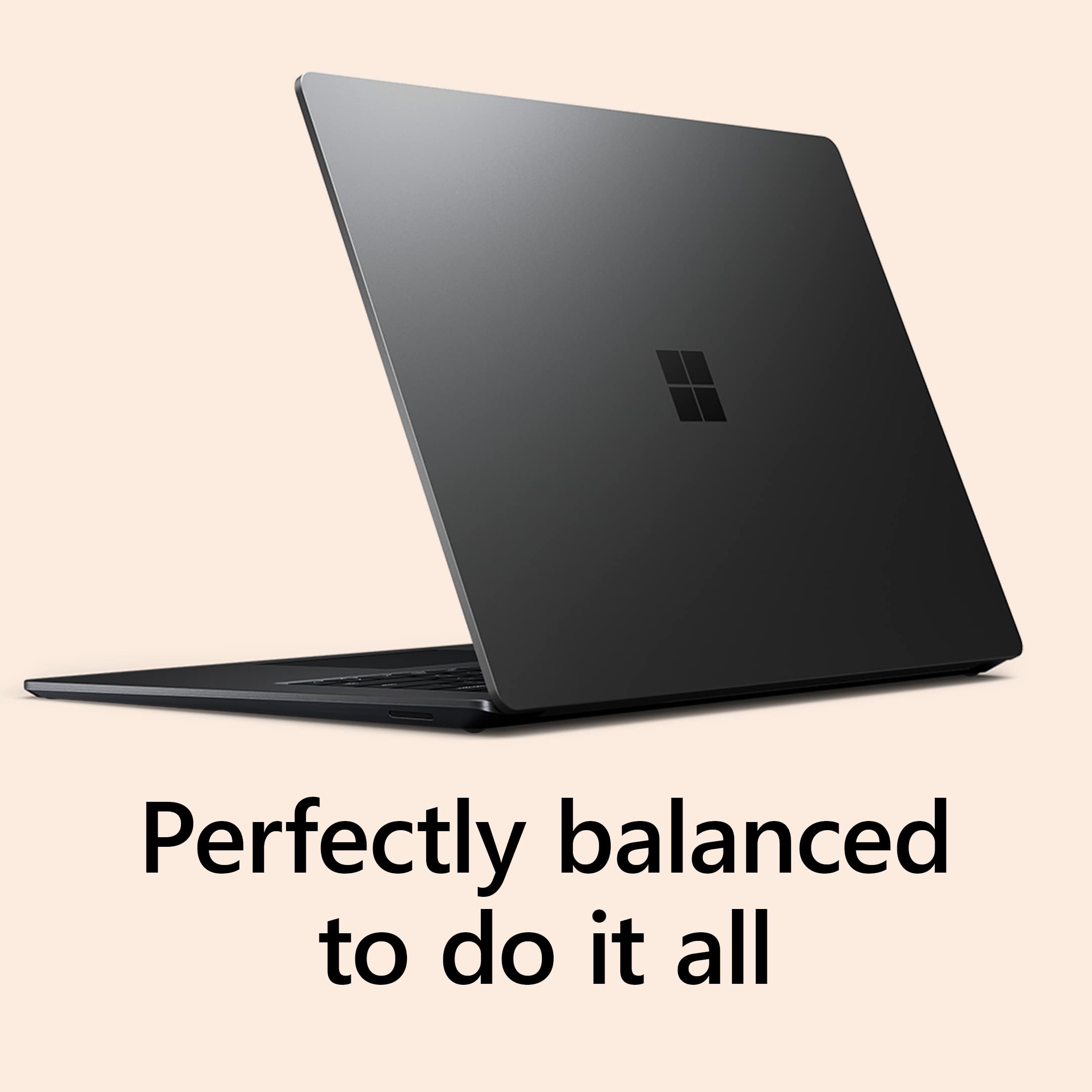 Microsoft Surface Laptop 5 (2022), 15" Touch Screen, Thin & Lightweight, Long Battery Life, Fast Intel i7 Processor for Multi-Tasking, 8GB RAM, 512GB Storage with Windows 11, Black Microsoft Copilot