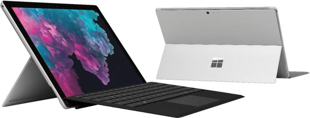 Microsoft - Surface Pro with Black Keyboard – 12.3” 2736 x 1824 Touchscreen – Intel Core m3-7Y30 – 4GB Memory – 128GB SSD - Platinum - Windows 10 Home - 1 Year Extended Seller Warranty