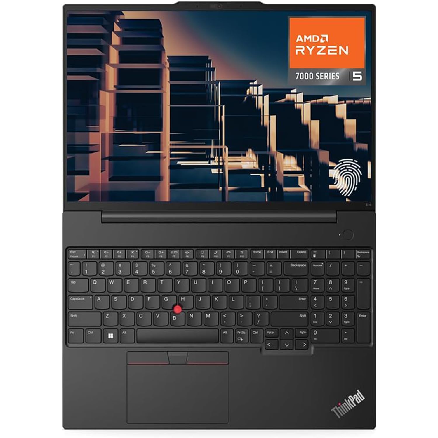 Lenovo ThinkPad E16 Business Laptop, 16" WUXGA Display, AMD Ryzen 5 7530U (Beat i7-1165G7), 16GB RAM, 512GB PCIe SSD, Webcam, HDMI, RJ-45, Fingerprint Reader, Wi-Fi 6, Windows 11 Pro, Black