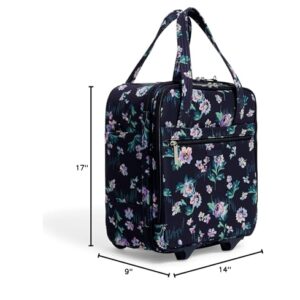 Vera Bradley Women's Softside Underseat Rolling Work Bag, Navy Garden, One Size