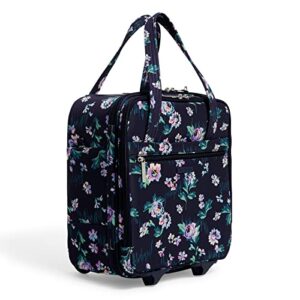 Vera Bradley Women's Softside Underseat Rolling Work Bag, Navy Garden, One Size