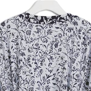 Vera Bradley Women's Cozy Knit Robe (Extended Size Range), Perennials Misty Surf, Small - Medium