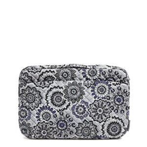 vera bradley women's cotton laptop organizer, tranquil medallion - recycled cotton, one size