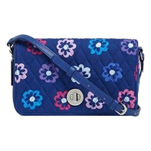 Vera Bradley Turnlock Crossbody Ellie Flowers