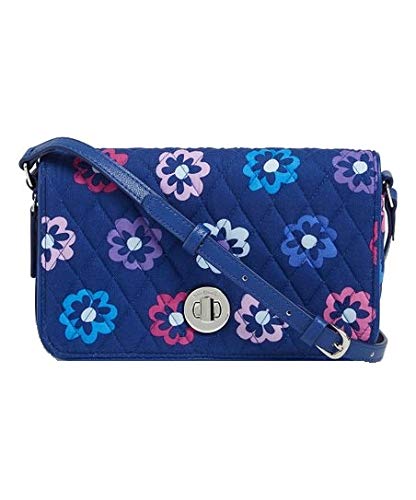 Vera Bradley Turnlock Crossbody Ellie Flowers