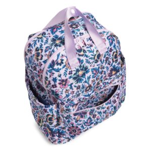 Vera Bradley Women's Recycled Lighten Up Reactive Campus Totepack Backpack, Cloud Vine Multi, One Size